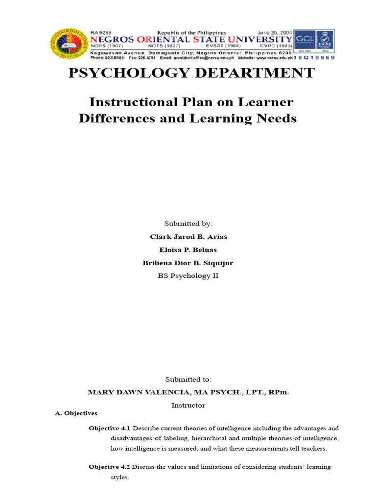 Chapter 4-Learner Differences and Learning Needs | PDF | Intelligence Quotient | Intelligence