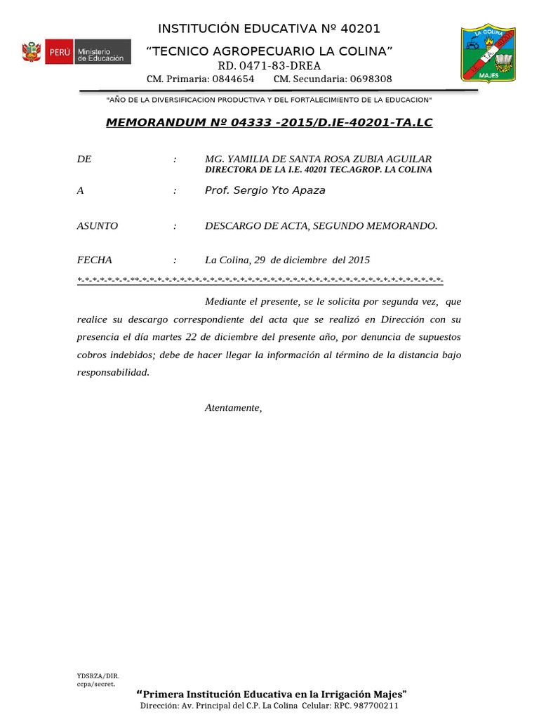 MEMORANDO | PDF | Aprendizaje | Cognición