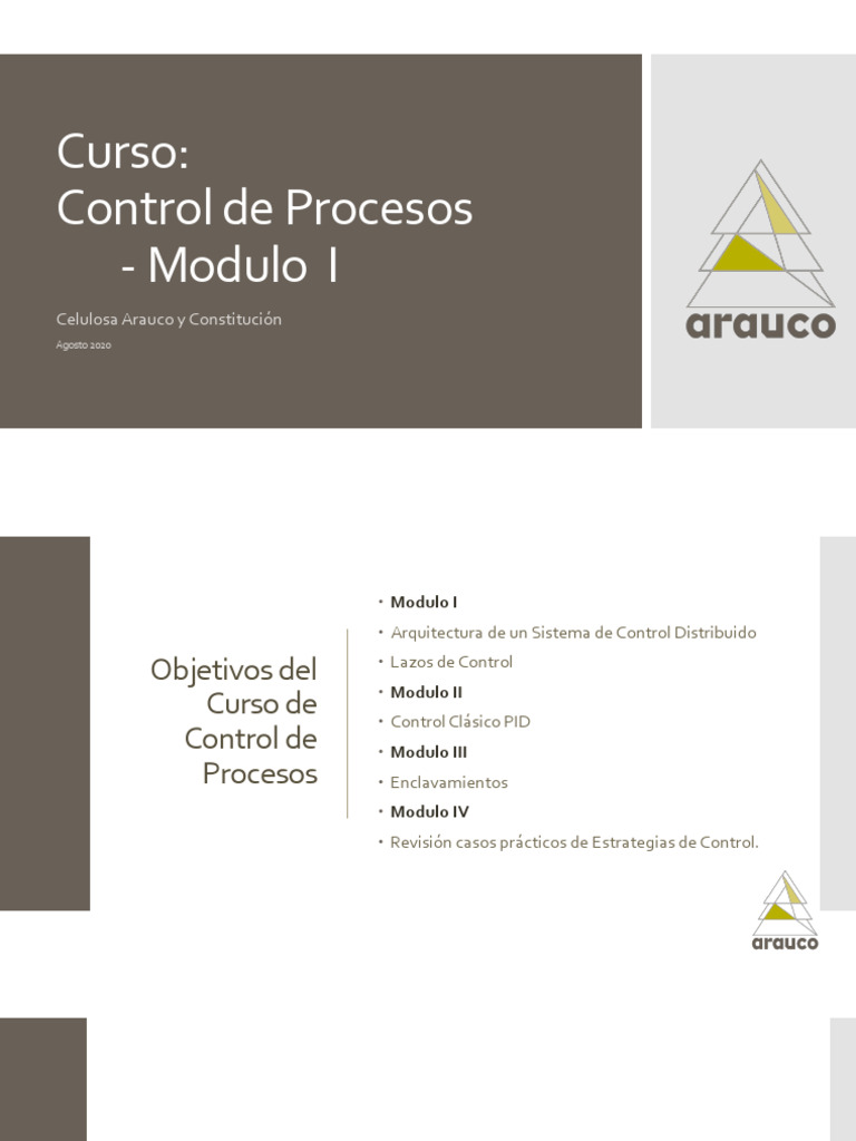 Curso de Control de Procesos DCS y PID | PDF | Sistema de control ...