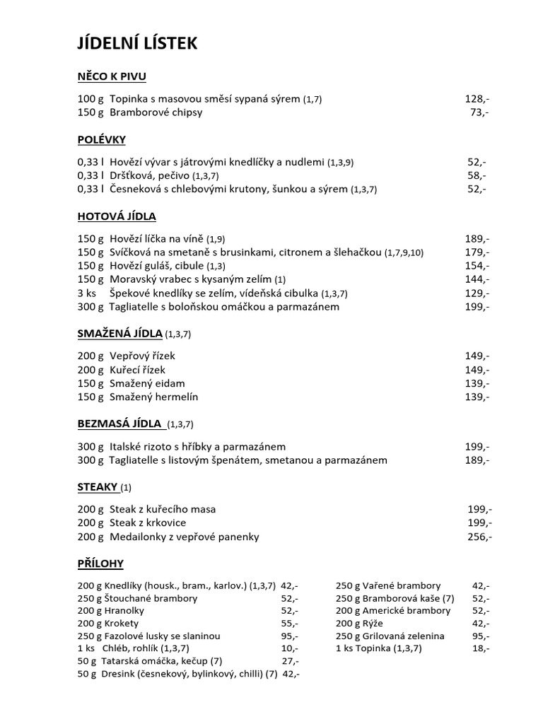10042024120635 Jidelni Listek 2024 Upraveny Pres Obedy | PDF