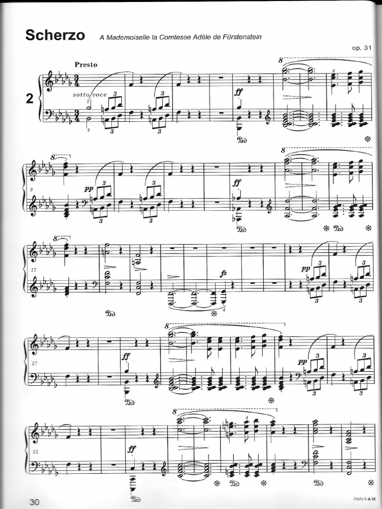 CHOPIN Scherzo no2 | PDF