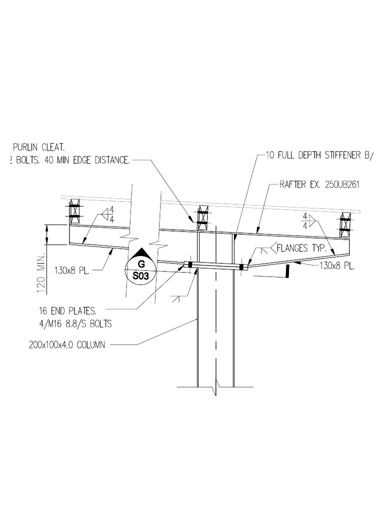 Col Rafter Connection Detail | PDF