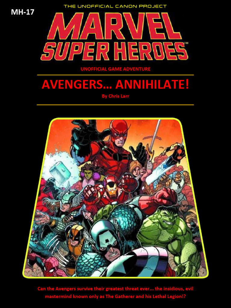 Avengers: Annihilate Game Adventure | PDF | Superheroes