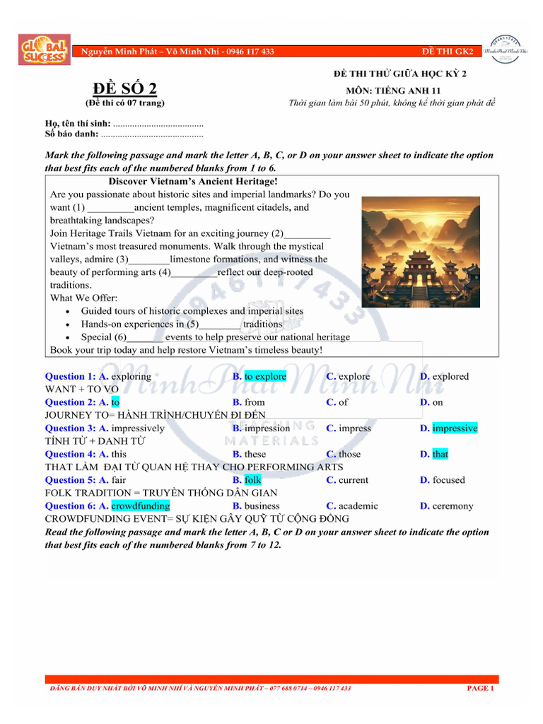 C11.GK2 Test 2 GV | PDF