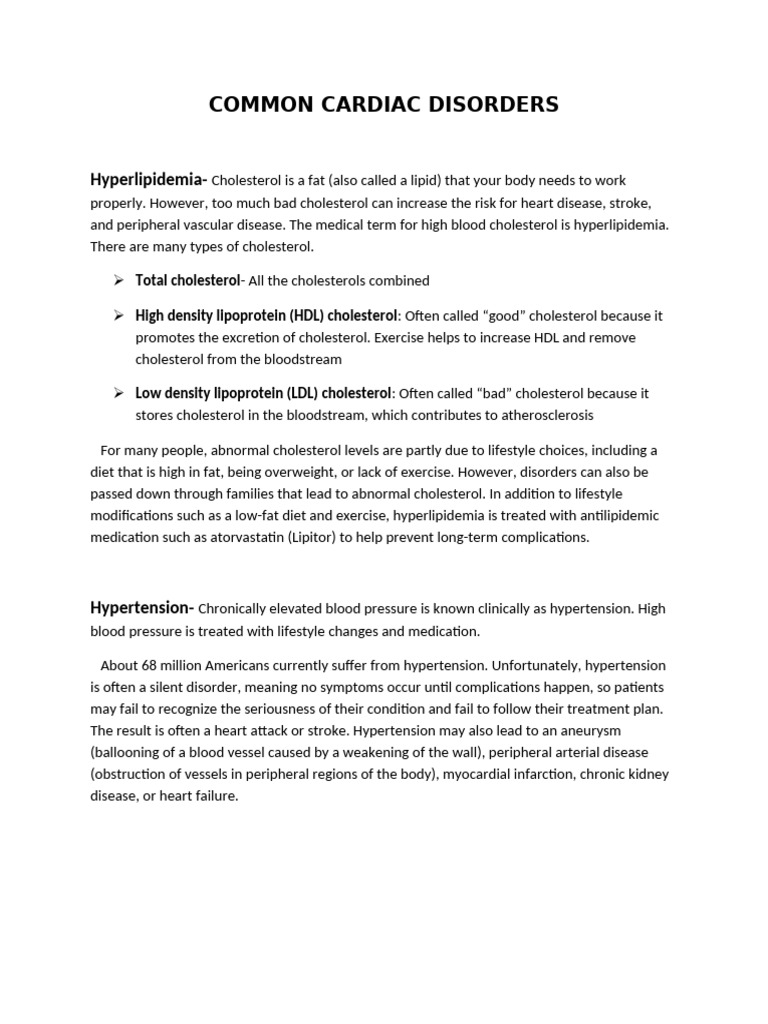 COMMON CARDIOVASCULAR DISORDERS | PDF | Myocardial Infarction | Stroke