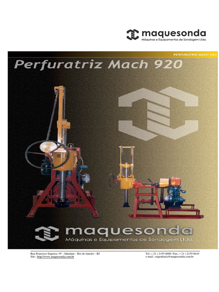 Catálogo Técnico - MACH 920 | PDF | Parafuso | Motores