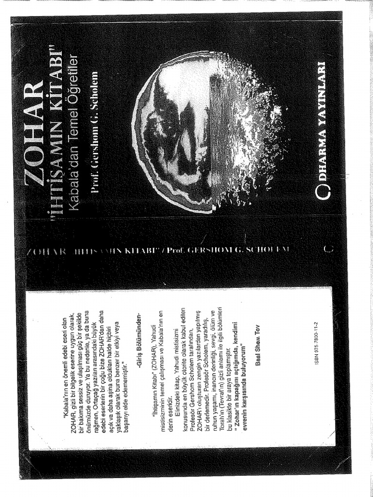 Zohar Ihtisamin Kitabi Kabaladan Temel O | PDF
