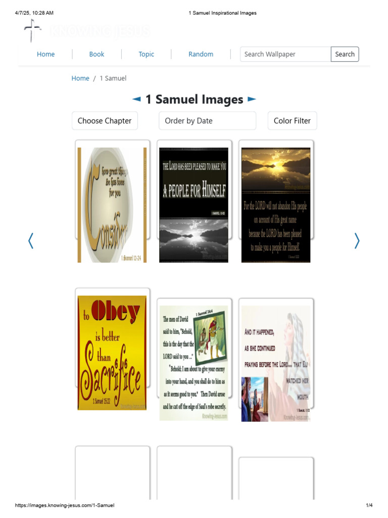 1 Samuel Inspirational Images | PDF | Books Of Samuel | Samuel