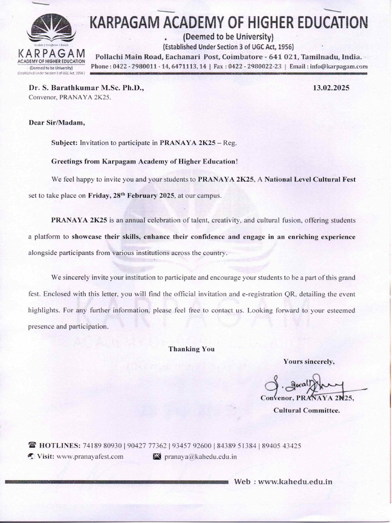 Karpagam Academy of Higher Education | PDF