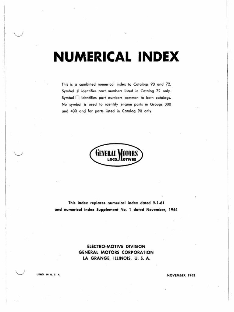 90 Numerical List | PDF