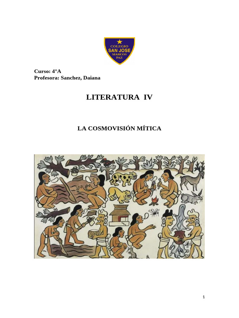 Definición de Cosmovisión Mítica | PDF