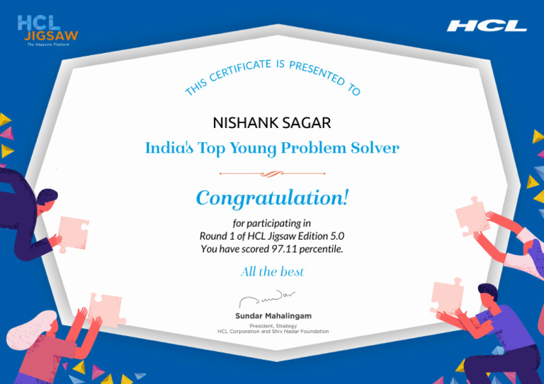 HclJigsaw5.0 Round 1 | PDF