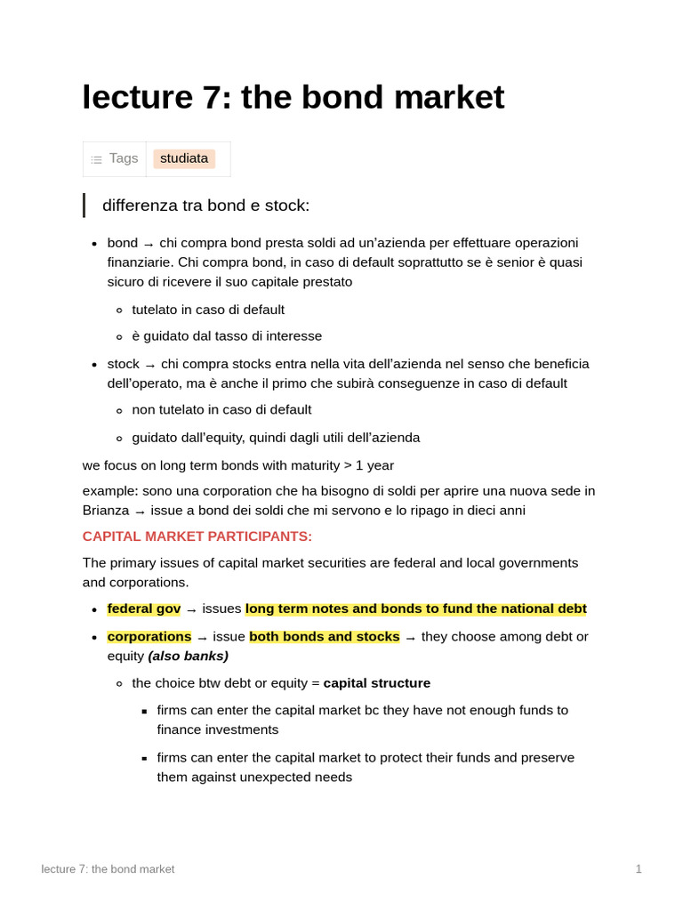 Understanding the Bond Market Basics | PDF | Bonds (Finance) | Interest