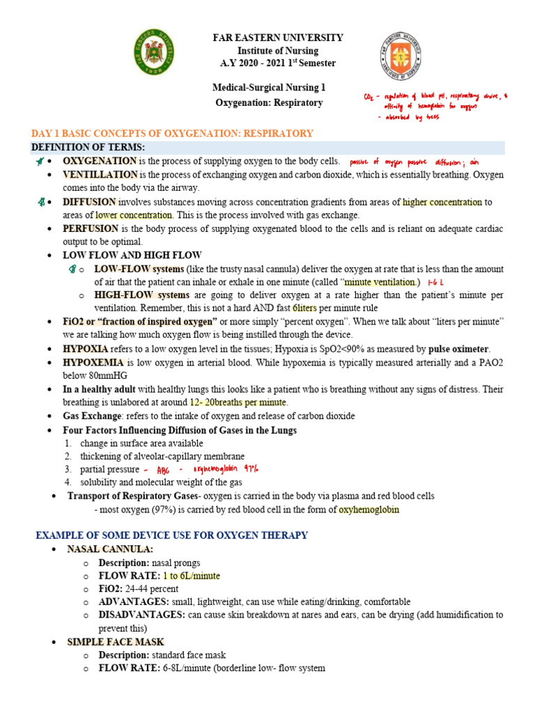 Oxy - Respi Modules 1-8 | PDF | Respiratory System | Breathing
