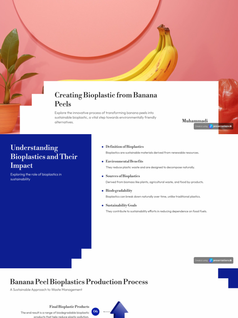 Creating Bioplastic From Banana Peel - An Informative Guide | PDF