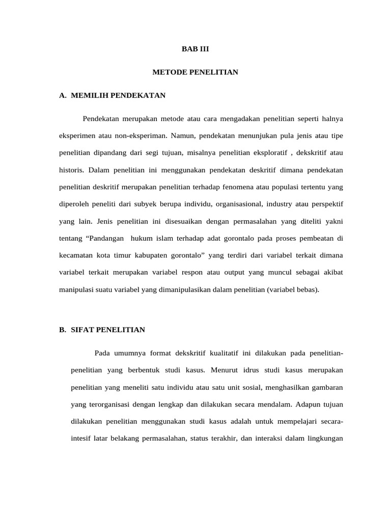 Bab Iii Proposal Yuni | PDF