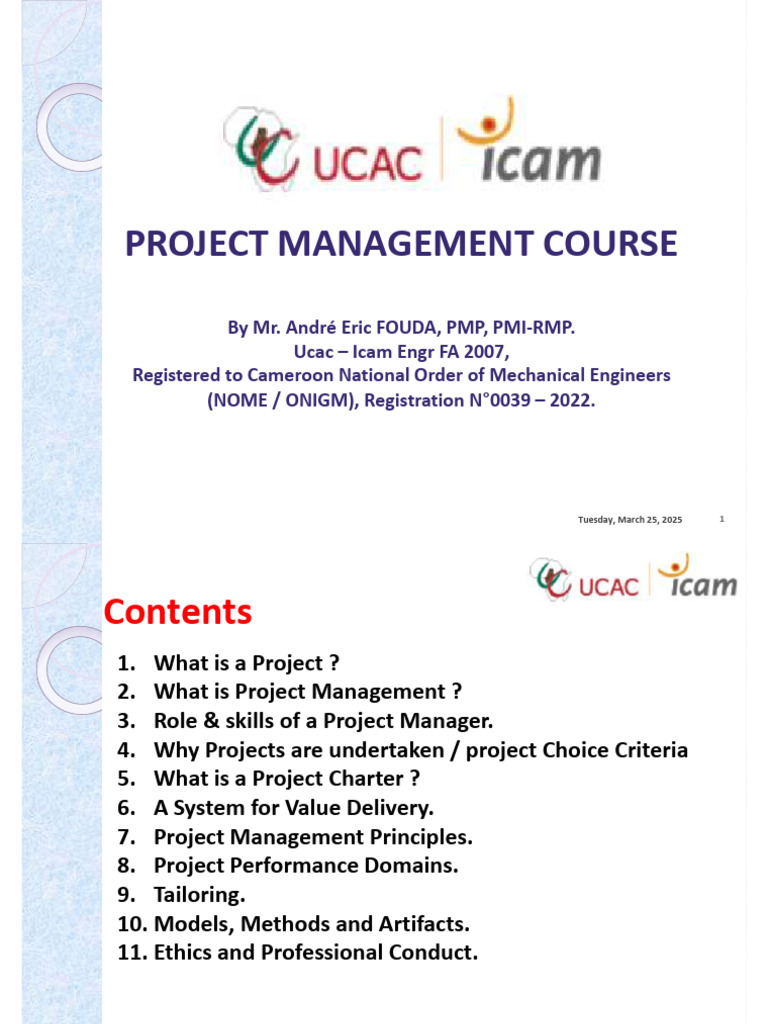 Microsoft PowerPoint - Project_Mgt_Course_2023 [Mode de compatibilité ...