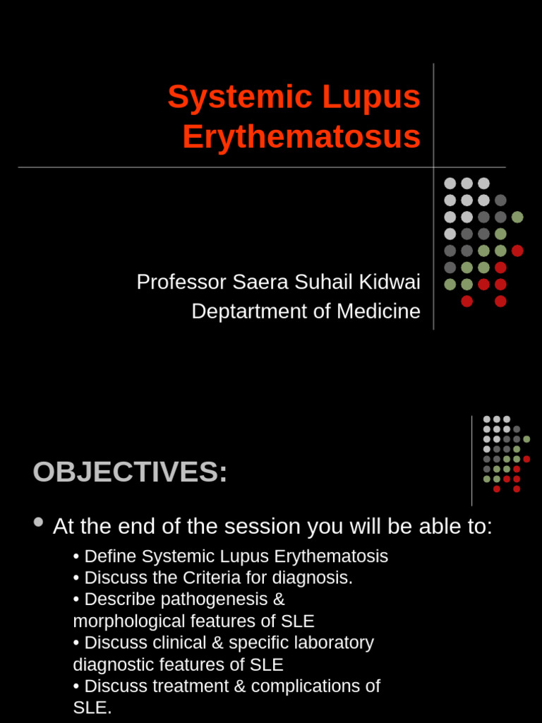 Understanding Systemic Lupus Erythematosus | PDF | Immunology | Medicine