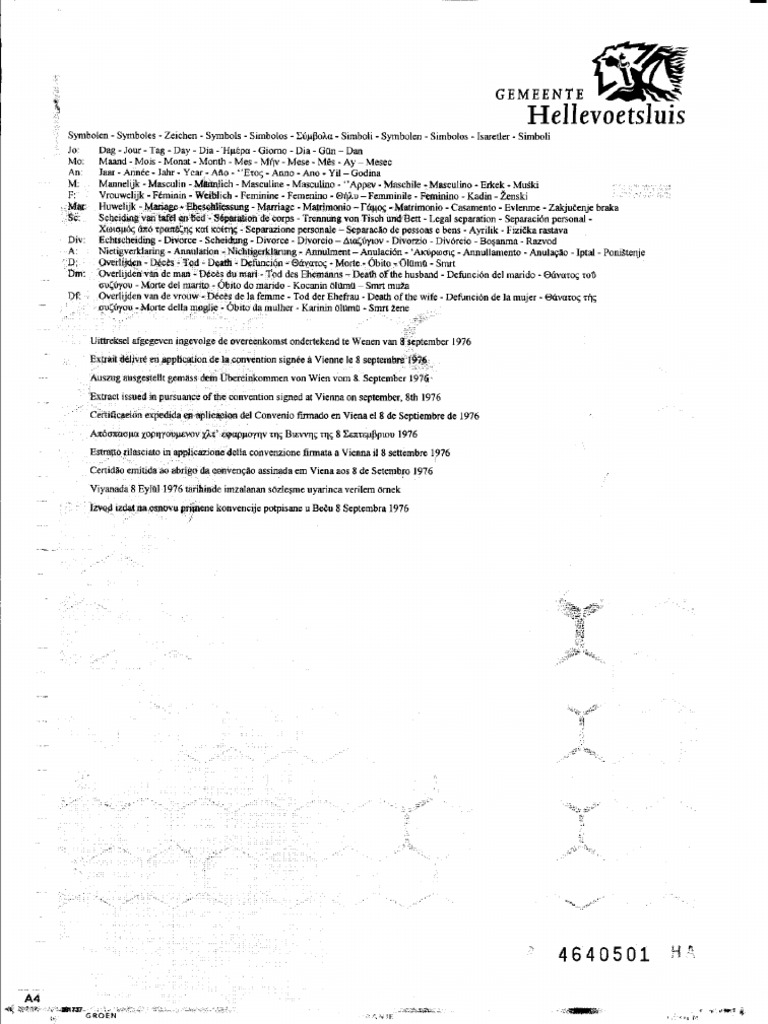 Geboorte akte Marinus 2 | PDF