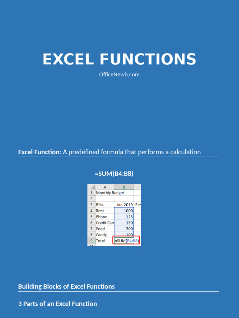 Excel+Functions | PDF
