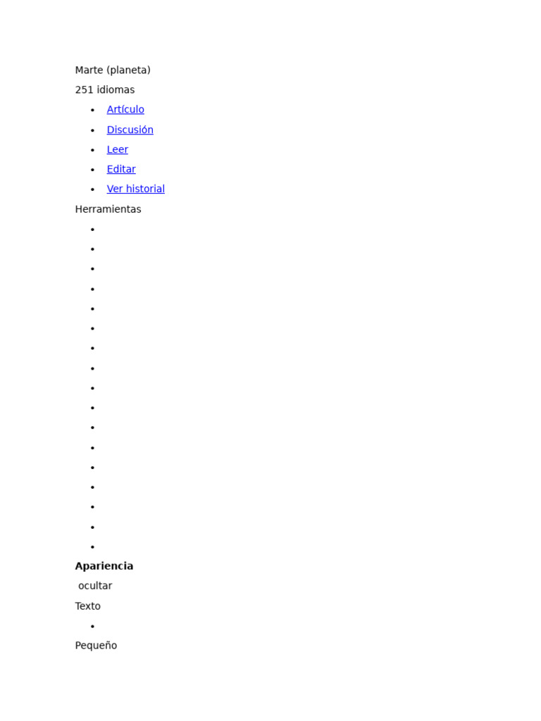 Marte | PDF | Marte | Tierra
