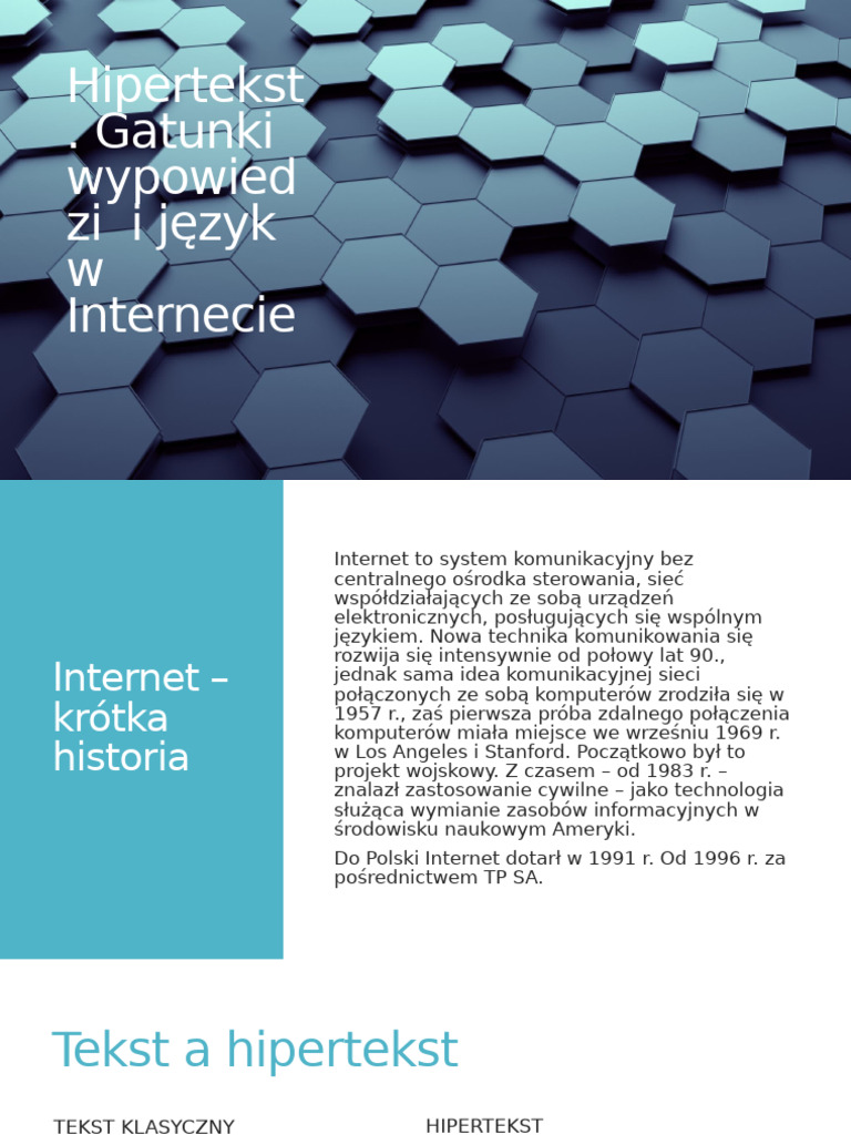 Hipertekst I Język Potoczny | PDF