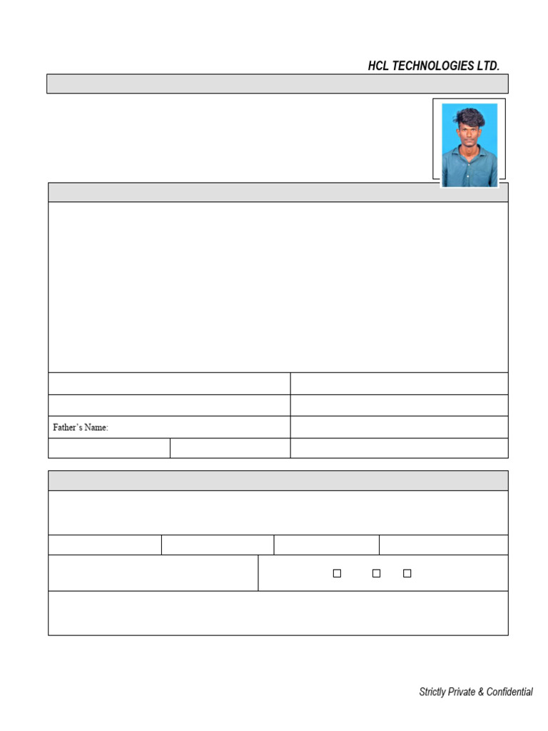 BGV Application Form - Existing | PDF | Identity Document | Authentication