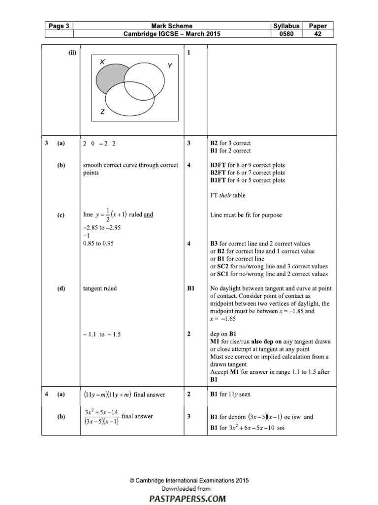 Past Paper For 0580 2 | PDF