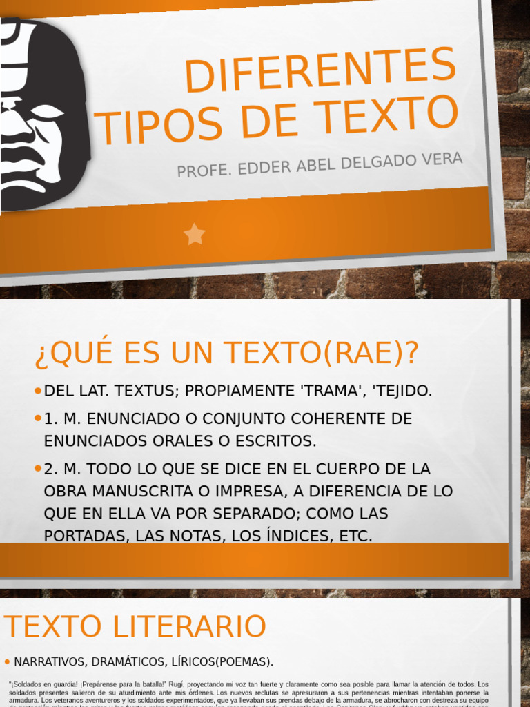 Diferentes tipos de texto | PDF | Diccionario | Universo