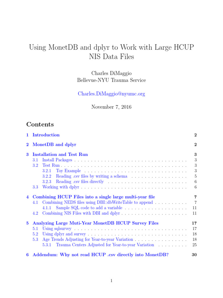 Using_MonetDB_and_dplyr_to_Work_with_Large_HCUP_NIS_Data_Files | PDF | Databases | Software