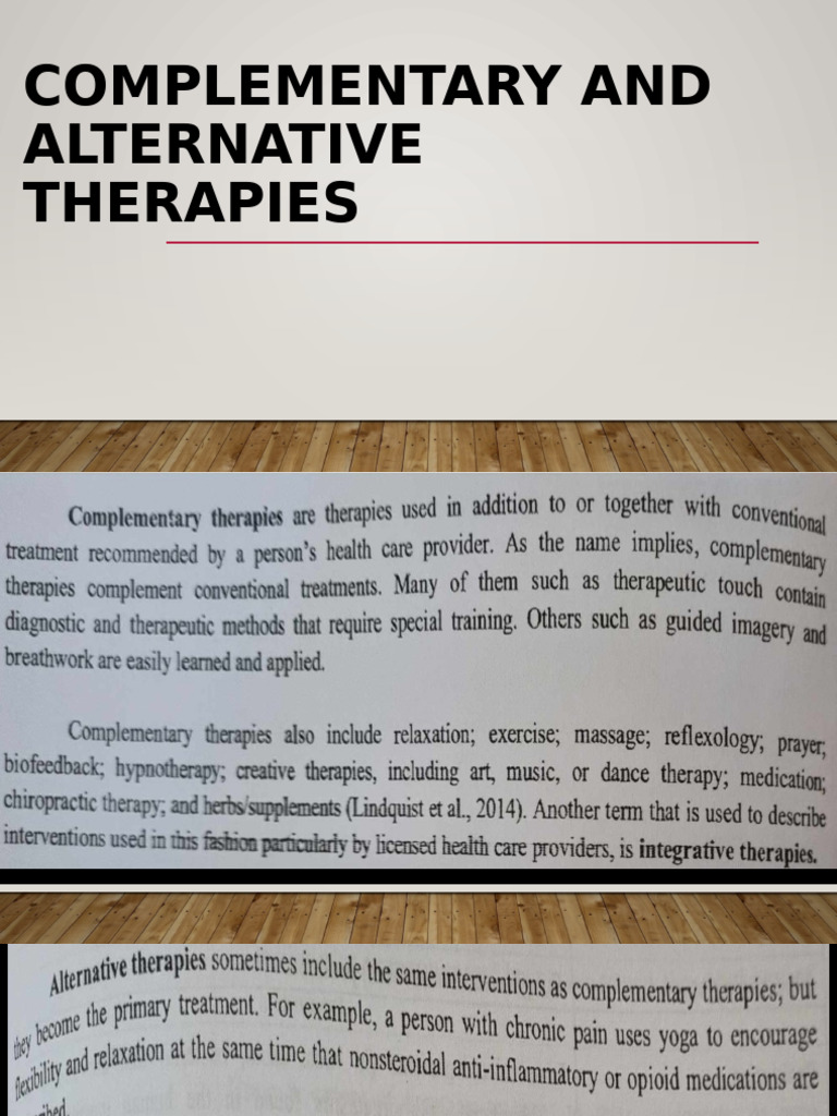 NCM 103 Complementary and Alternative Therapies | PDF