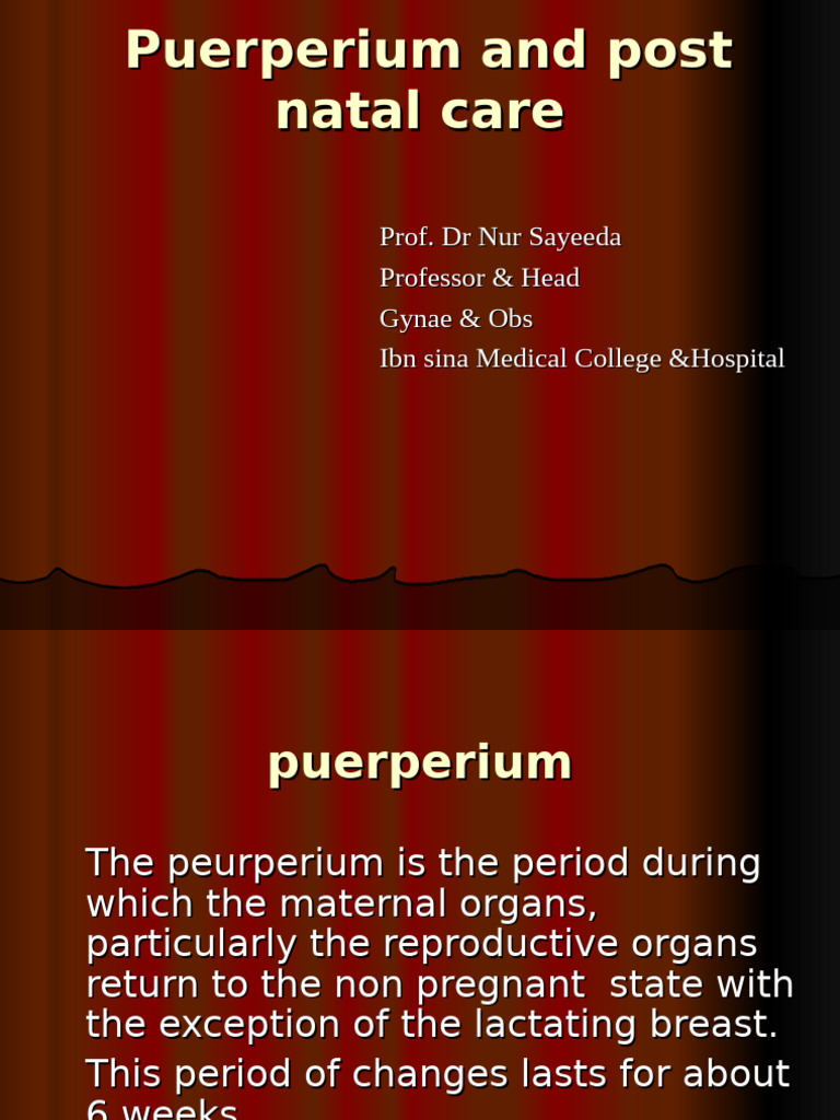 Management of Peurperium and Post Natal Care | PDF | Breastfeeding ...