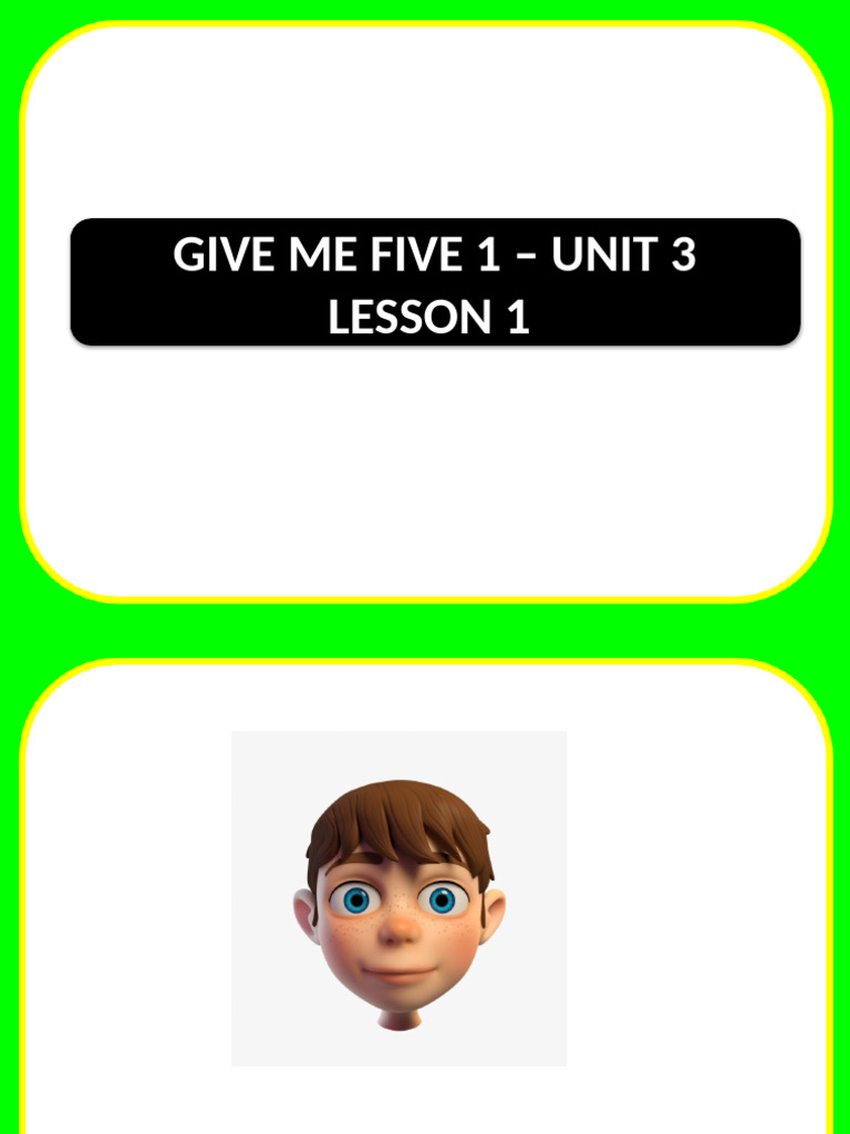 GMF Unit 3 Lesson 1 | PDF