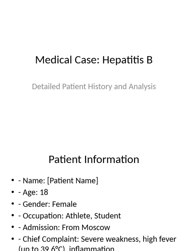 Hepatitis b Presentation-1 | PDF