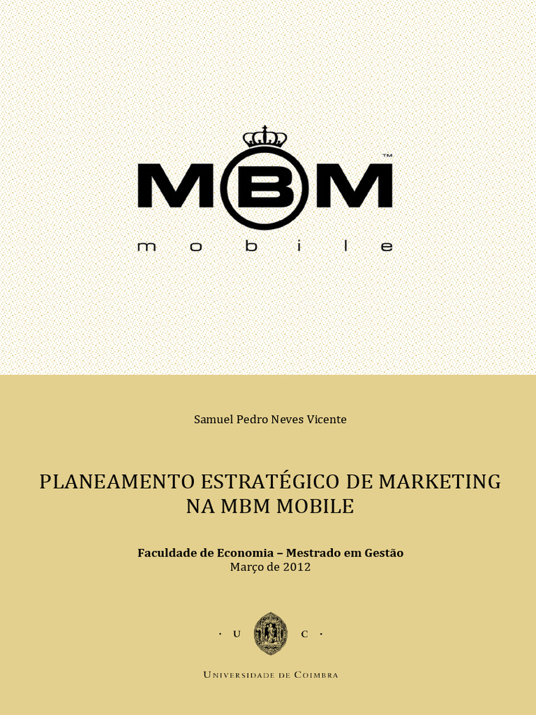 Planejamento de Marketing na MBM Mobile | PDF | Marketing | Análise SWOT