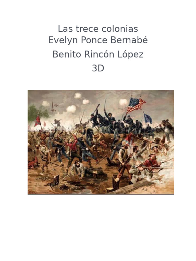 Las Trece Colonias | PDF | Guerra revolucionaria americana | Militar