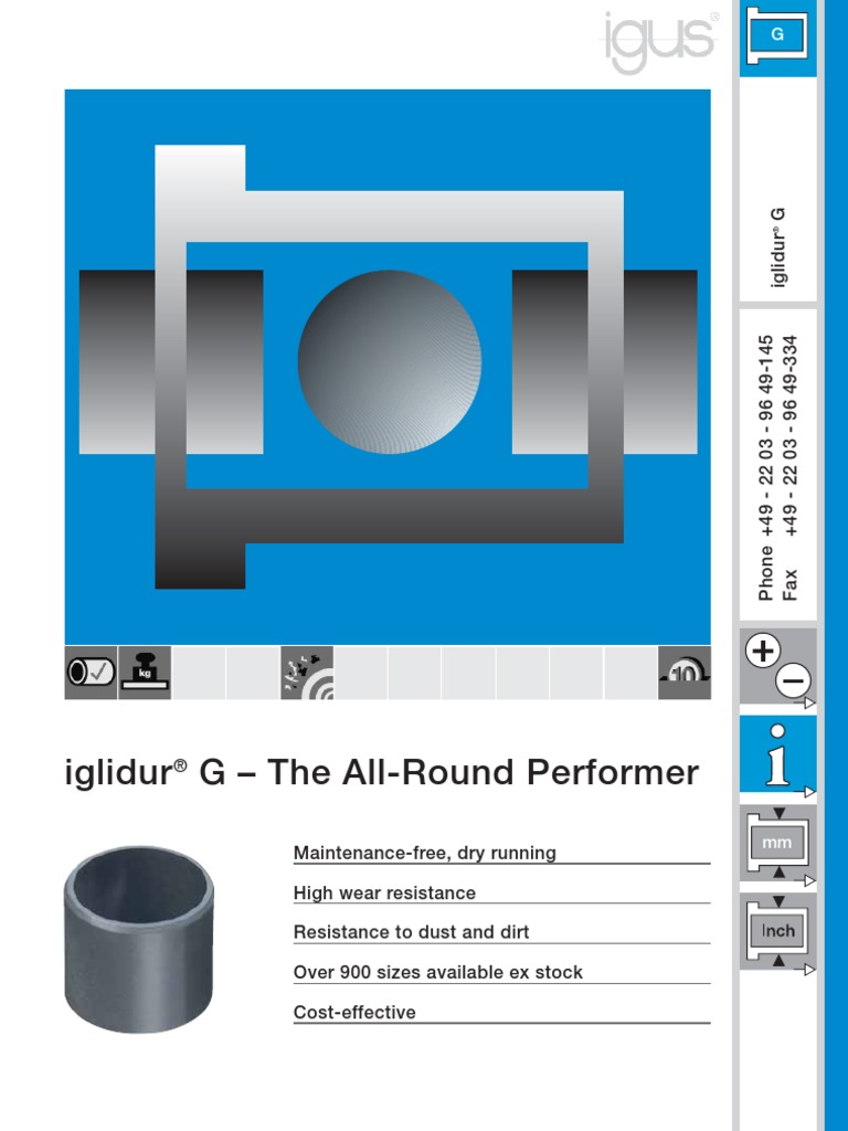 Igus Bearings Bushes | PDF | Friction | Bearing (Mechanical)