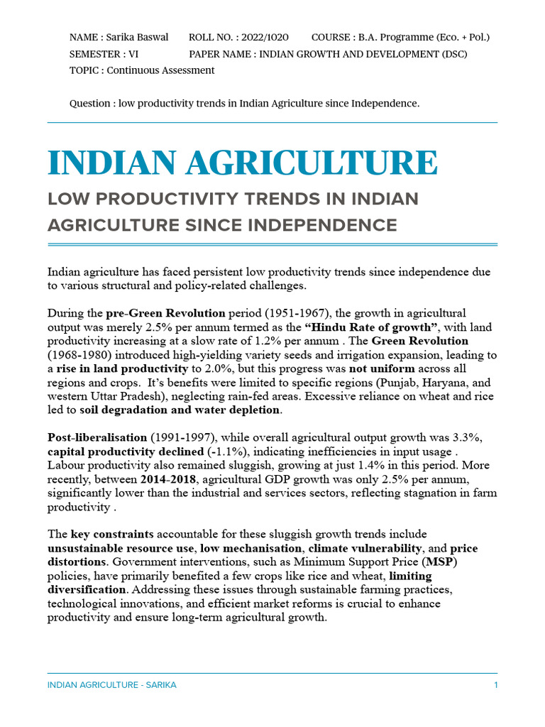 Sarika 1020 CA 1 Indian Eco | PDF