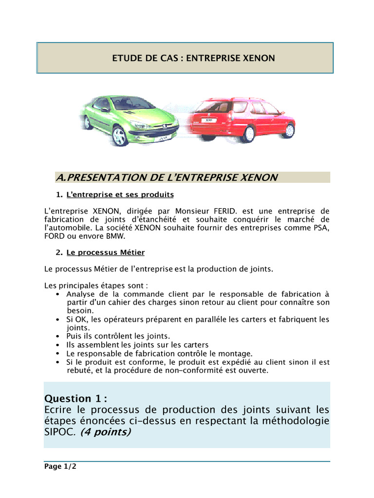 DS02 Etude de Cas XENON 06012020 | PDF