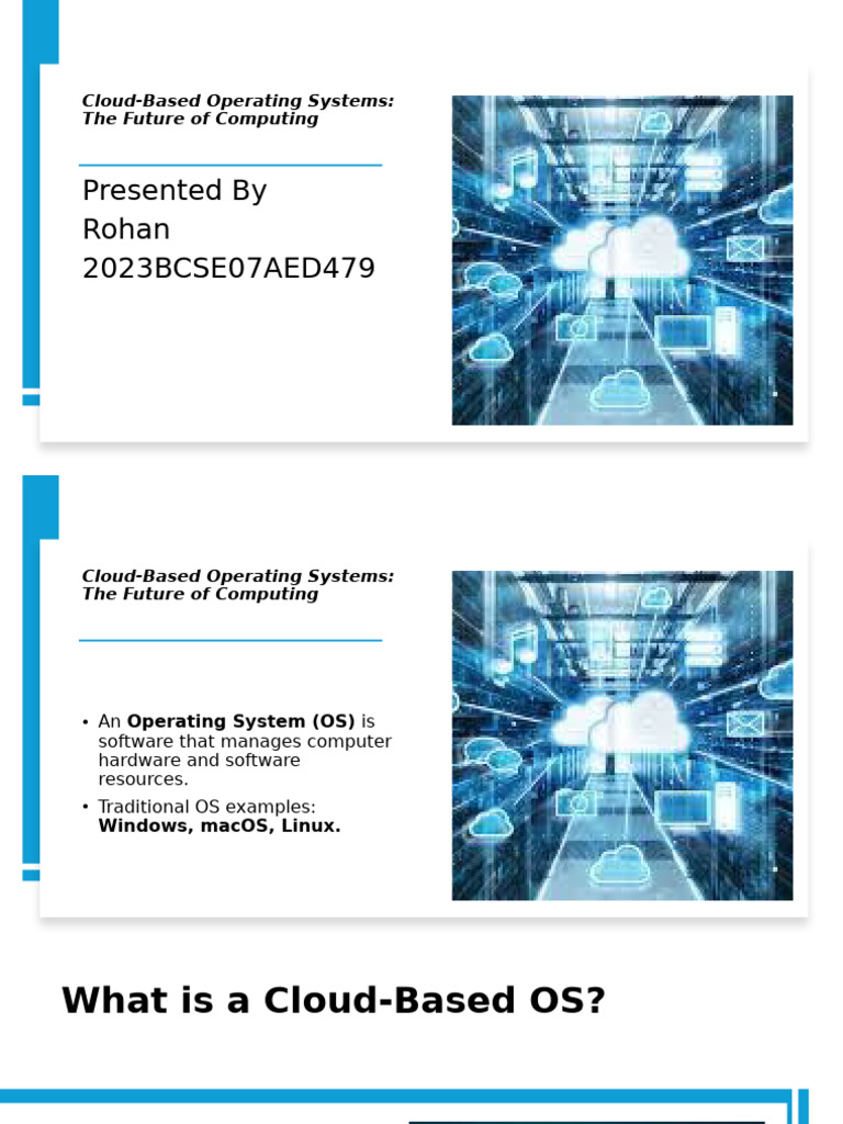 Cloud-Based Operating Systems11 | PDF | Cloud Computing | Operating System