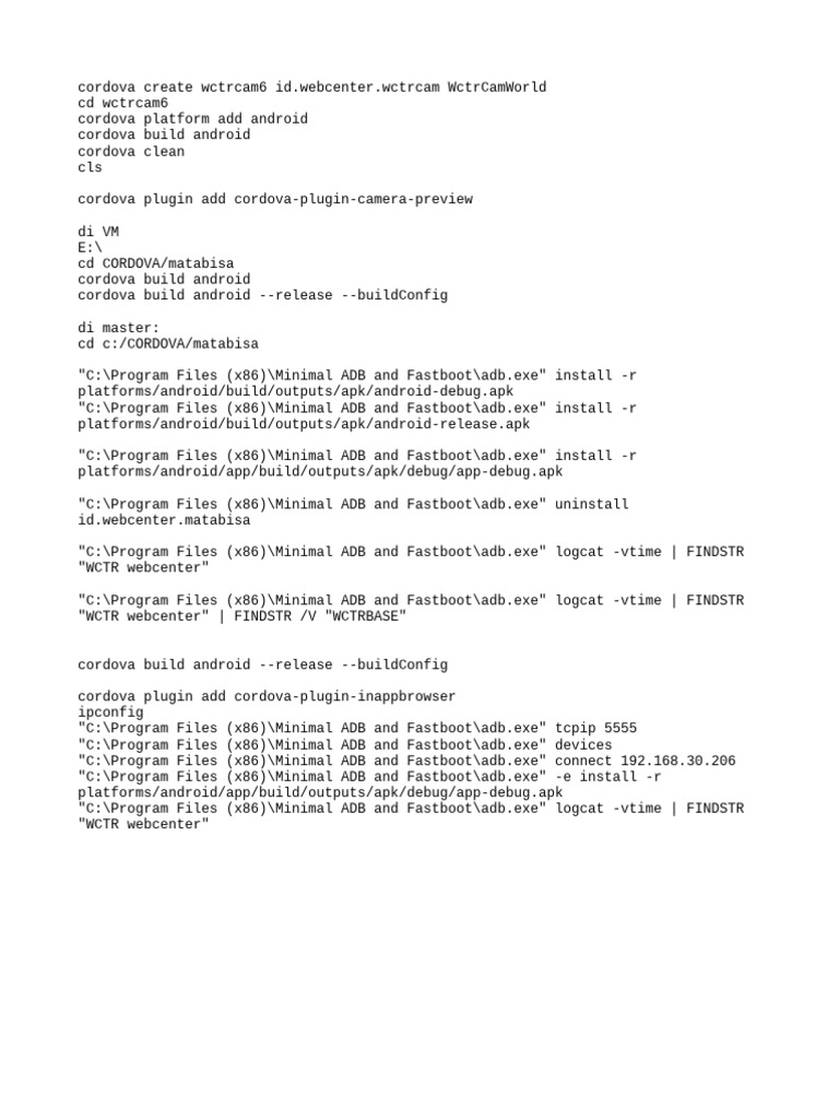 Step by Step Create Android Cordova | PDF
