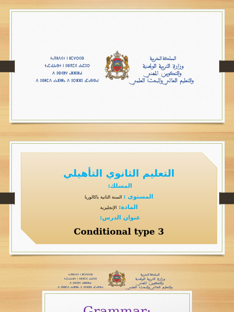 Conditional Type 3 Final | PDF | Grammar | Linguistics