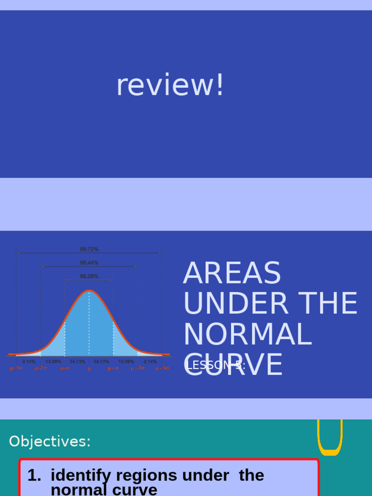 Lesson 5 Areas Under The Normal Curve | PDF