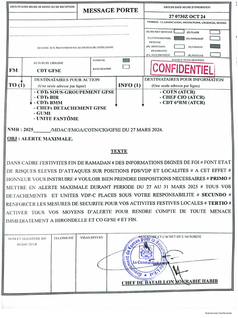 MP Alerte Maximale | PDF