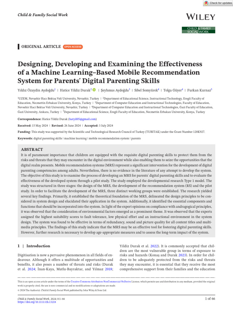 Digital Parenting Awareness | PDF | System | Statistical Classification