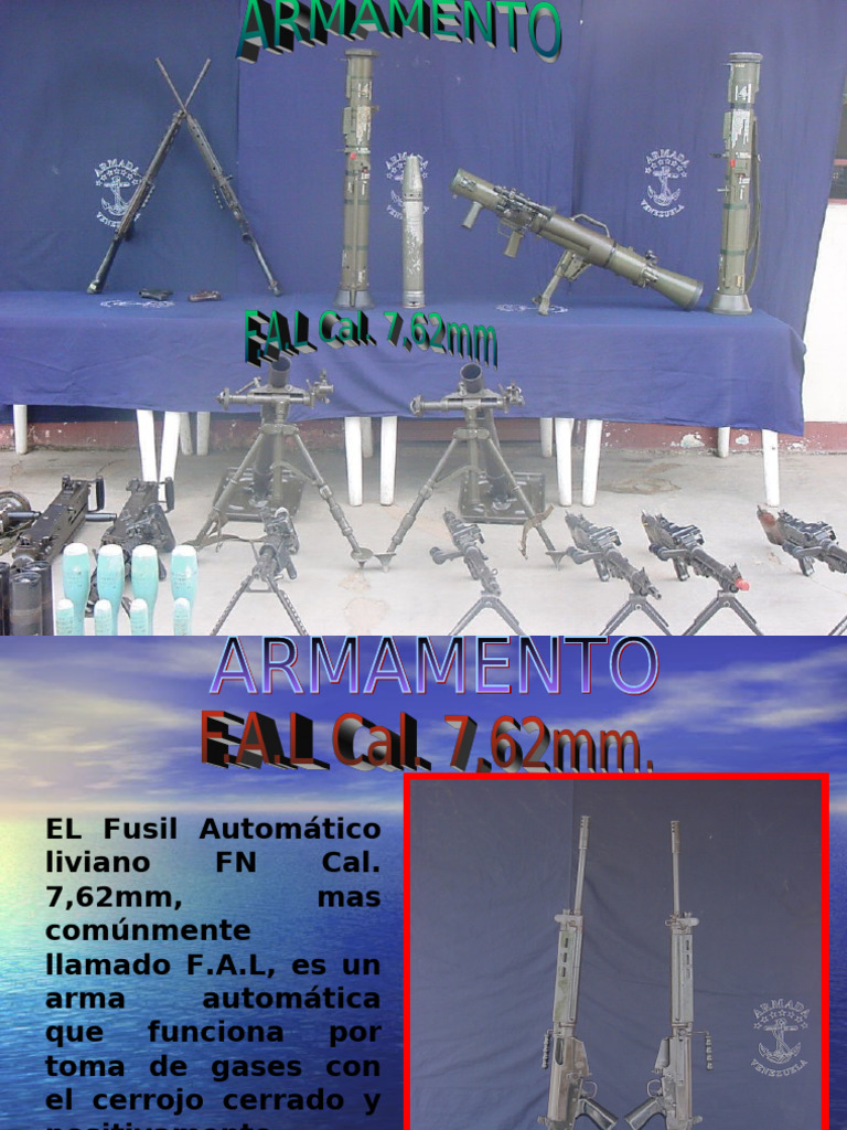 Características y Manejo del FAL 7,62mm | PDF | Cartucho (armas de ...
