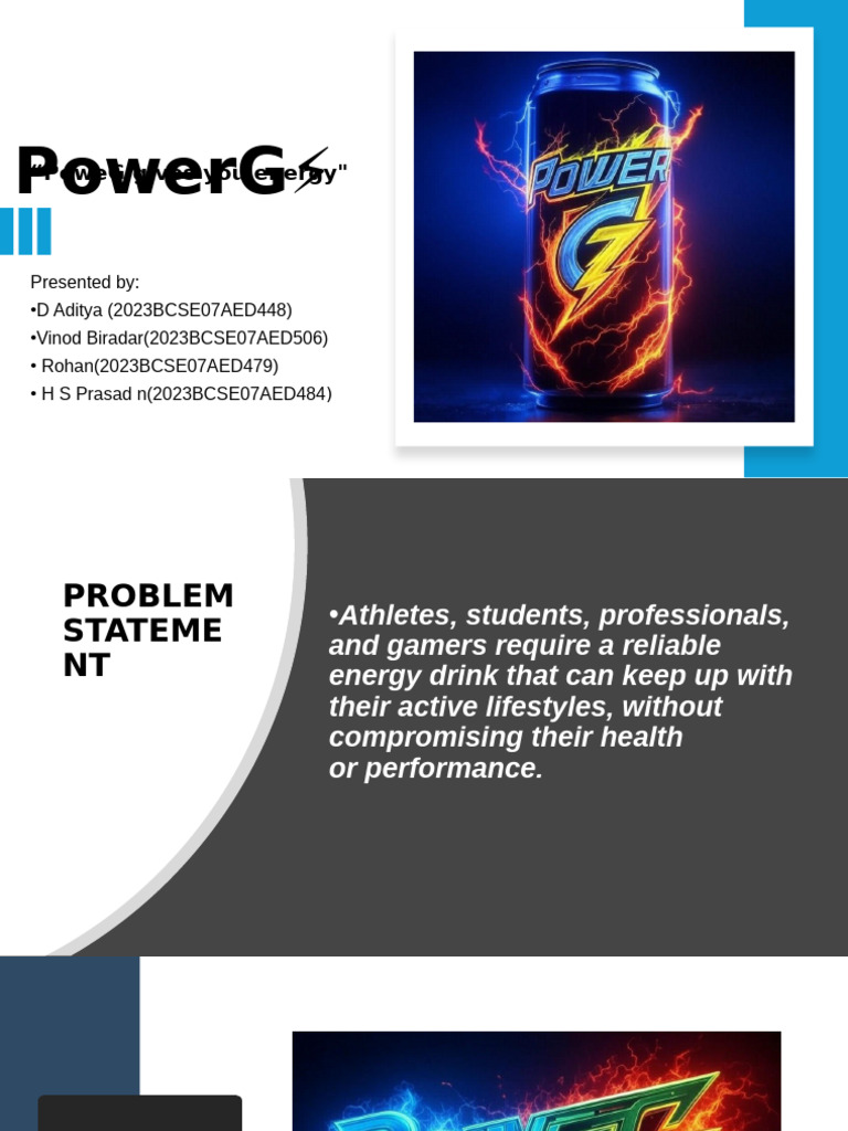 PowerG: The Ultimate Healthy Energy Drink | PDF