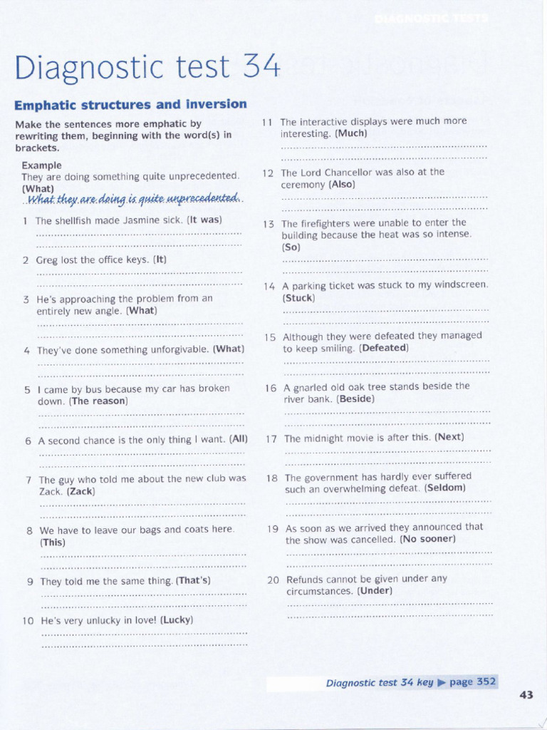 Emphatic Structures - Practice | PDF