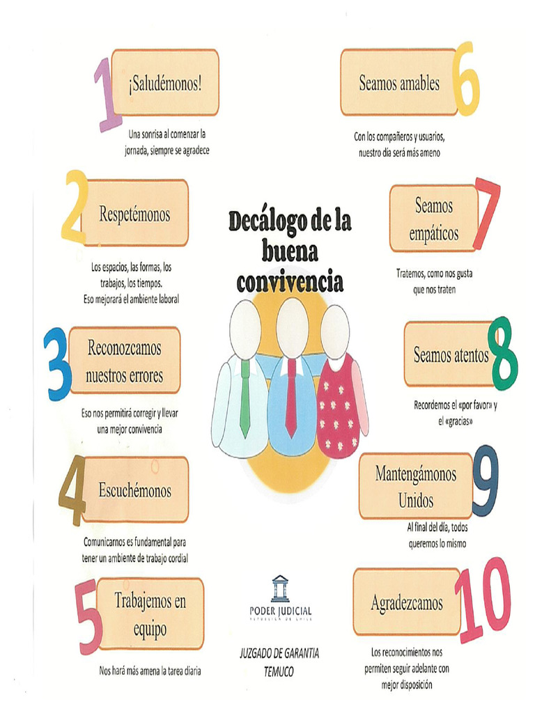 Decálogo buena convivencia | PDF