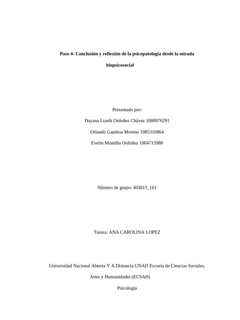 Psicopatologia y Contexto 052024. | PDF | Trastorno mental | Salud mental